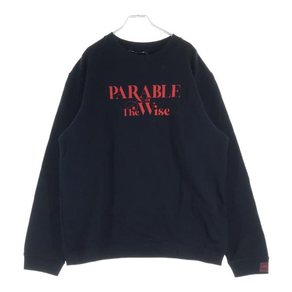 [商品番号]1026C030014[ブランド]RAF SIMONS（ラフシモンズ）[モデル]22AW Sweatshirt ロゴプリント クルーネックスウェットトレーナー ブラック 222-165E[販売店舗]AWESOME原宿店