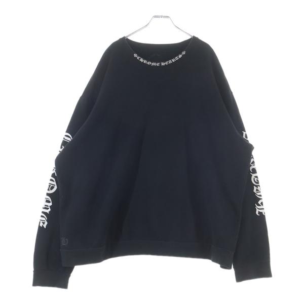 [商品番号]1026C080016[ブランド]CHROME HEARTS（クロムハーツ）[モデル]SWTSHRT PLVR ネックロゴ クルーネックスウェットトレーナー ブラック[販売店舗]BRING 原宿店