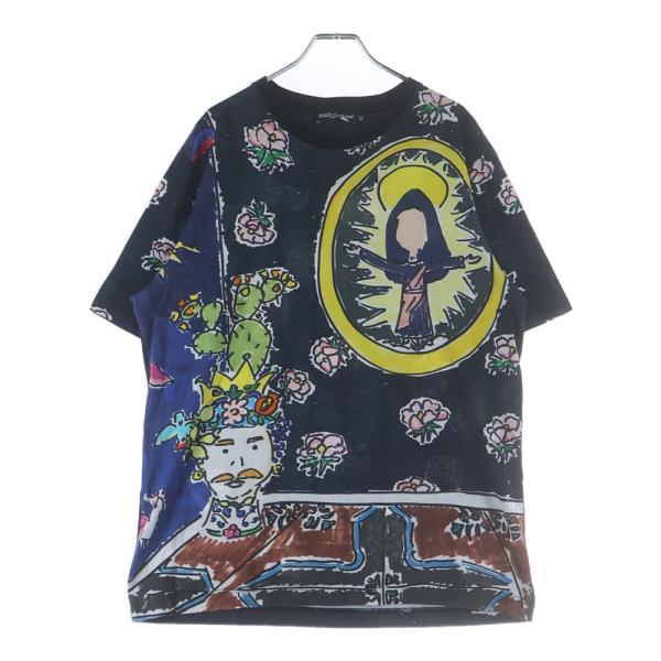 [商品番号]1026D120053[ブランド]DOLCE &amp; GABBANA（ドルチェアンドガッバーナ）[モデル]Maria King T-Shirt 総柄半袖Tシャツ ネイビー G8FV9T G7GSL[販売店舗]BRING 原宿店