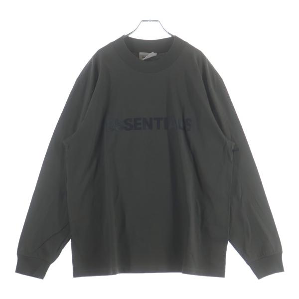 [商品番号]1026E110005[ブランド]FEAR OF GOD ESSENTIALS（フィアオブゴッド エッセンシャルズ）[モデル]L/S T-SHIRT ラバーロゴ 長袖Tシャツ ロンT グレー[販売店舗]BRING 原宿店