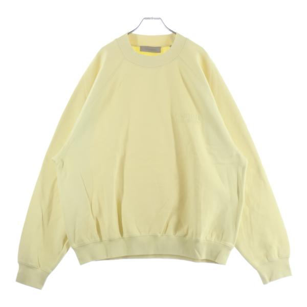 [商品番号]1026E110007[ブランド]FEAR OF GOD ESSENTIALS（フィアオブゴッド エッセンシャルズ）[モデル]SWEATSHIRT フェルトロゴ クルーネックスウェットトレーナー イエロー[販売店舗]BRING 原宿店