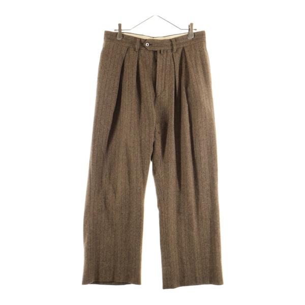 [商品番号]1325K010005[ブランド]NEAT（ニート）[モデル]WOOL TWILL STRIPE インタック ウール ツイル ストライプ スラックス ブラウン[販売店舗]BRING オンラインショップ