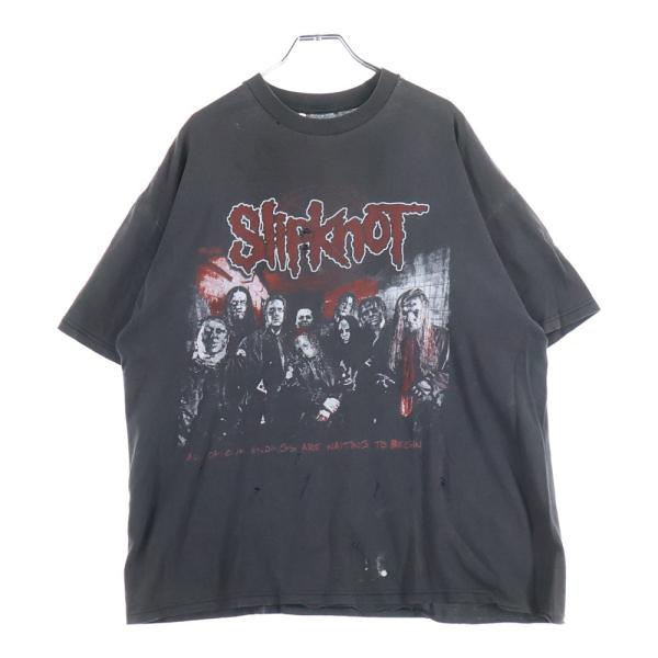 [商品番号]1326A080001[ブランド]VINTAGE（ヴィンテージ）[モデル]90s SLIPKNOT スリップノット フロント プリント Tシャツ 半袖カットソー ブラック[販売店舗]BRING オンラインショップ