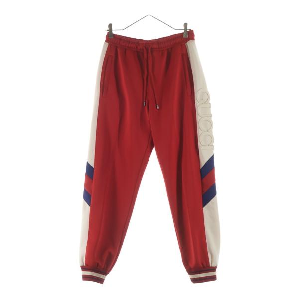 [商品番号]1326D180006[ブランド]GUCCI（グッチ）[モデル]Neoprene Track Webbed Pant 715190 XJETH サイドロゴ トラックパンツ レッド[販売店舗]BRING心斎橋店