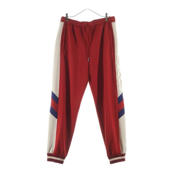 [商品番号]1326D180019[ブランド]GUCCI（グッチ）[モデル]Neoprene Track Webbed Pant 715190 XJETH サイドロゴ トラックパンツ レッド[販売店舗]BRING 新宿店