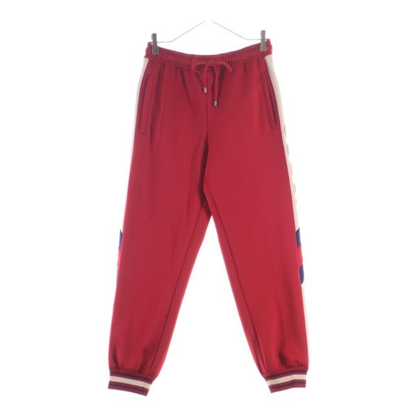[商品番号]1326D290008[ブランド]GUCCI（グッチ）[モデル]Neoprene Track Webbed Pant 715190 XJETH サイドロゴ トラックパンツ レッド[販売店舗]BRING 渋谷店