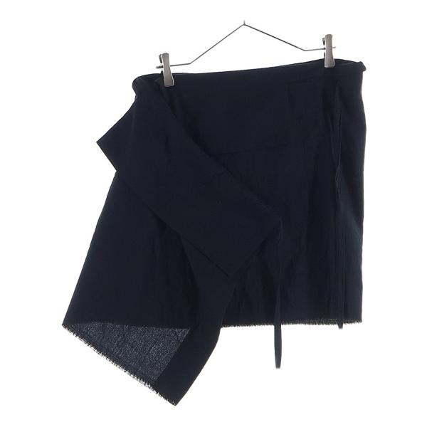 [商品番号]1326E140008[ブランド]Yohji Yamamoto FEMME（ヨウジヤマモトファム）[モデル]05SS Logo Skirt Wool ラップスカート ロングスカート ウール ブラック[販売店舗]AWESOME原宿店