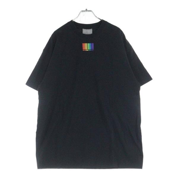 [商品番号]1425I080001[ブランド]VTMNTS（ブイティーエムエヌティーエス）[モデル]RAINBOW BARCODE レインボーレコード プリント半袖Tシャツ カットソー ブラック VL12TR440B[販売店舗]WASTE_...