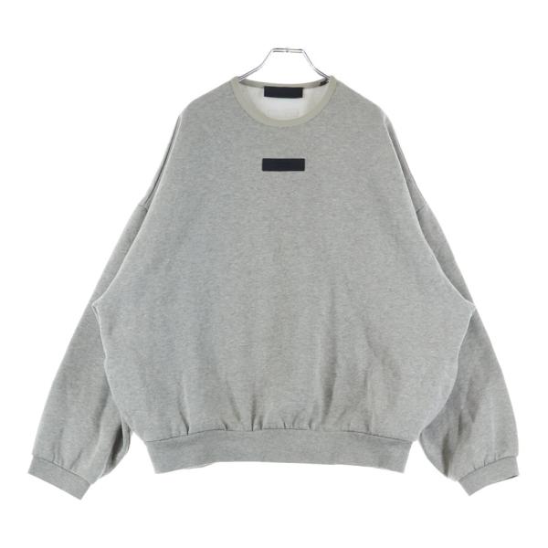 [商品番号]1425K080022[ブランド]ESSENTIALS FEAR OF GOD（エッセンシャル フィアオブゴッド）[モデル]SWEATSHIRT ラバーロゴ クルーネックスウェットトレーナー グレー[販売店舗]WASTE_NOT...