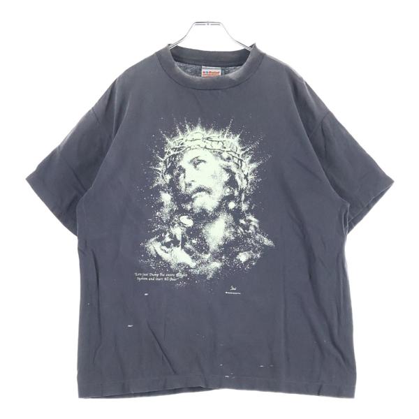[商品番号]1425K230018[ブランド]SAINT MICHAEL（セントマイケル）[モデル]JESUS SS TEE ヴィンテージ加工 ジーザス プリント半袖Tシャツ ブラック SM-HR-0000-016[販売店舗]WASTE_N...