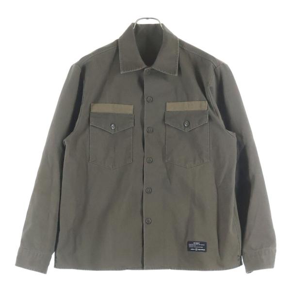 [商品番号]1426A200033[ブランド]UNIFORM EXPERIMENT（ユニフォームエクスペリメント）[モデル]20AW MIL DOUBLE POCKET SHIRT ダブルポケット 長袖シャツ カーキ UE-202009[販...