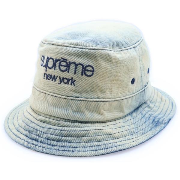 [商品番号]1426B010051[ブランド]SUPREME（シュプリーム）[モデル]24SS Chino Twill Crusher Hat Dirty Indigo ロゴ刺繍 クラッシャーハット バケットハット 帽子 マルチ[販売店舗]...