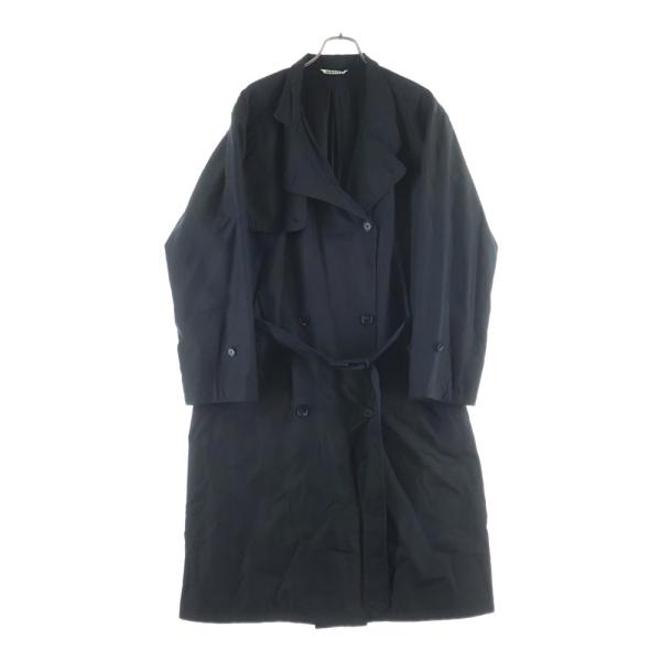 [商品番号]1426B020006[ブランド]AURALEE（オーラリー）[モデル]WASHED FINX CUPRO TWILL LONG COAT フィンクスコットン トレンチコート アウター ブラック A20AC01FC[販売店舗]B...