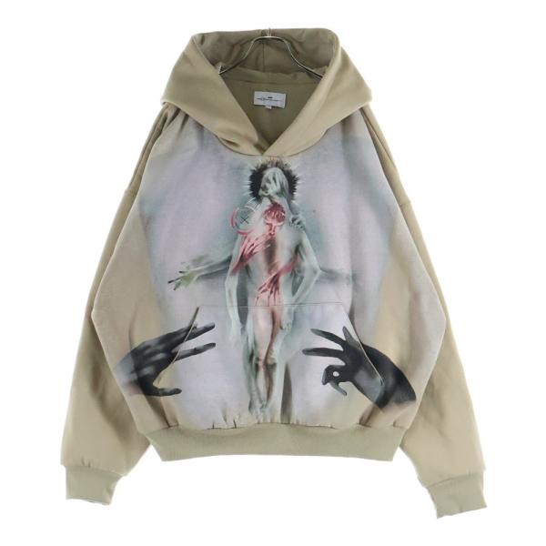 [商品番号]1426B210008[ブランド]Forbidden Knowledge（フォービドゥン ナレッジ）[モデル]フロント プリント オーバーサイズ フーディーパーカー ベージュ[販売店舗]BRING オンラインショップ