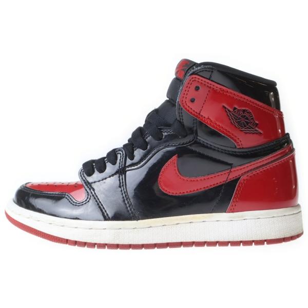 [商品番号]1426B280013[ブランド]NIKE（ナイキ）[モデル]AIR JORDAN 1 RETRO HIGH OG BRED PATENT 555088-063 エアジョーダン1 レトロ ブレッド パテント ハイカットスニーカー...