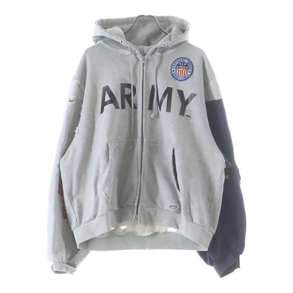 [商品番号]1426C040009[ブランド]NO BRAND（ノーブランド）[モデル]PROTOCOL INDEX プロトコル インデックス Reconstructed Sweatshirts Zip Hoodie protoword イ...