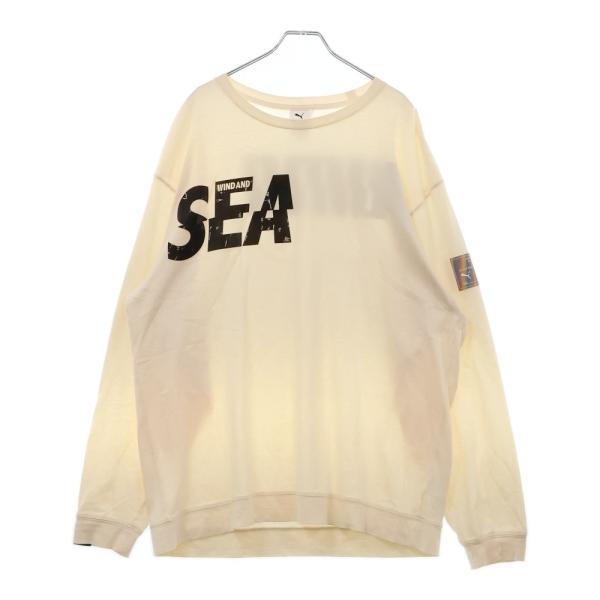 [商品番号]1525C220007[ブランド]PUMA（プーマ）[モデル]×WIND AND SEA LS TEE Eggnog 長袖Tシャツ カットソー クリーム 22SP-I[販売店舗]BRING福岡天神店
