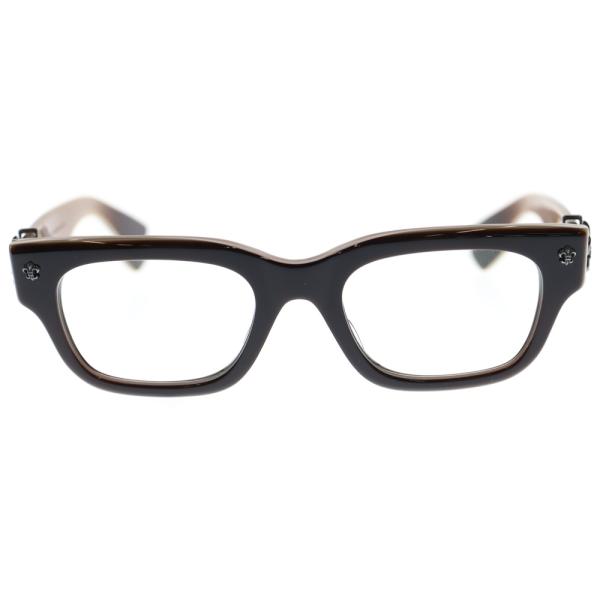 [商品番号]1626A050031[ブランド]CHROME HEARTS（クロムハーツ）[モデル]BANGADANG1BSフレア アイウェア メガネ 度入り ブラウン 50□20-148[販売店舗]BRING札幌店