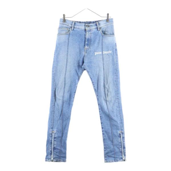 [商品番号]1626A180014[ブランド]Palm Angels（パームエンジェルス）[モデル]18AW Straight Denim Pants PMYA009F18415005 フロントロゴ 裾ジップ ストレートデニムパンツ インデ...