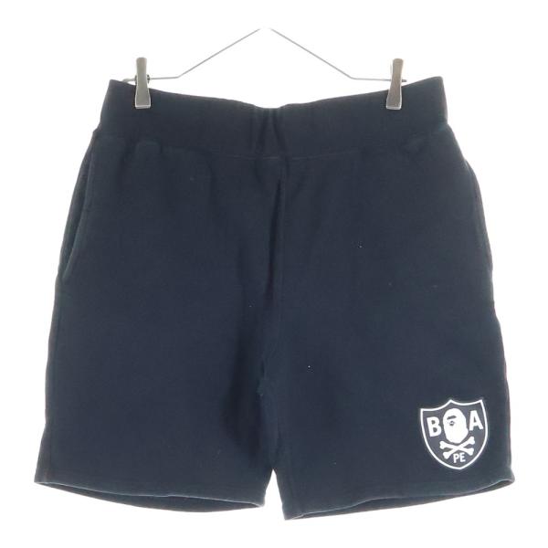 [商品番号]1626A220003[ブランド]A BATHING APE（アベイシングエイプ）[モデル]フロントロゴプリントハーフパンツ ショーツ ブラック 004SPI201001M[販売店舗]BRING札幌店