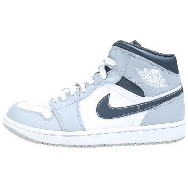 [商品番号]1626A270025[ブランド]NIKE（ナイキ）[モデル]AIR JORDAN 1 MID GREYSCALE エアジョーダン 1 ミッドカットスニーカー ホワイト/グレー US9/27cm 554724-078[販売店舗]...