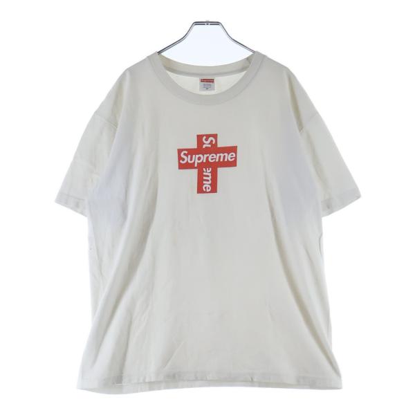 [商品番号]1626B070012[ブランド]SUPREME（シュプリーム）[モデル]20AW Cross Box Logo Tee クロスボックスロゴ クルーネックス半袖Tシャツカットソー ホワイト[販売店舗]BRING札幌店