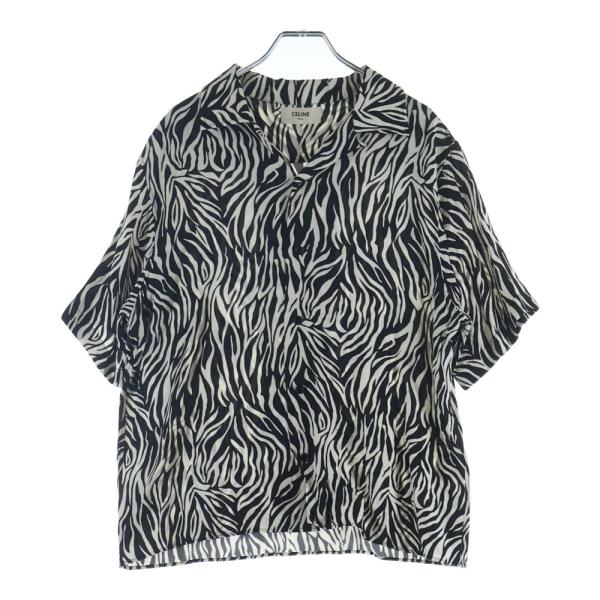 [商品番号]1626D140008[ブランド]CELINE（セリーヌ）[モデル]20SS ゼブラ柄 オープンカラー半袖シャツ 2C036843H ホワイト/ブラック[販売店舗]BRING札幌店