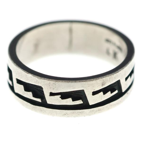 [商品番号]1626E030007[ブランド]INDIAN JEWELRY（インディアンジュエリー）[モデル]KENDRICK LOMAYESTEWA TRIBAL DESIGN IRISH RING トライバルデザイン ホピ族 リング シ...