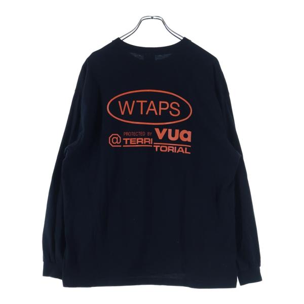 [商品番号]1626E110026[ブランド]WTAPS（ダブルタップス）[モデル]25AW PROTECTED BY LS COTTON プロテクトバイ プリント クルーネック長袖Tシャツカットソー ロングスリーブ ロンT ブラック/オレ...