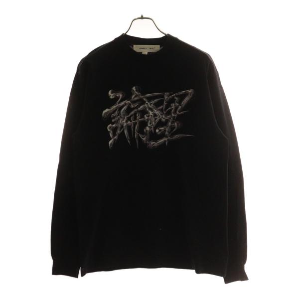 [商品番号]1725J310017[ブランド]LONELY 論理（ロンリー）[モデル]フロントプリント 長袖Tシャツ ロングスリーブカットソー ブラック[販売店舗]BRING THRIFT CLOSET