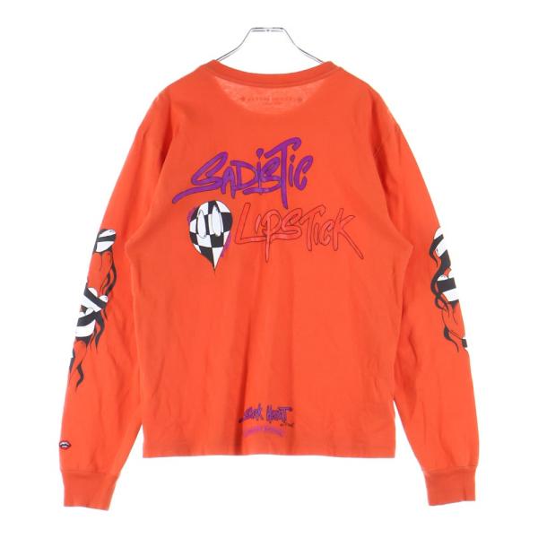[商品番号]1725K020018[ブランド]CHROME HEARTS（クロムハーツ）[モデル]23SS MATTY BOY Sadistic Lipstick マッティボーイ プリント クルーネック 長袖 Tシャツ オレンジ[販売店舗]...