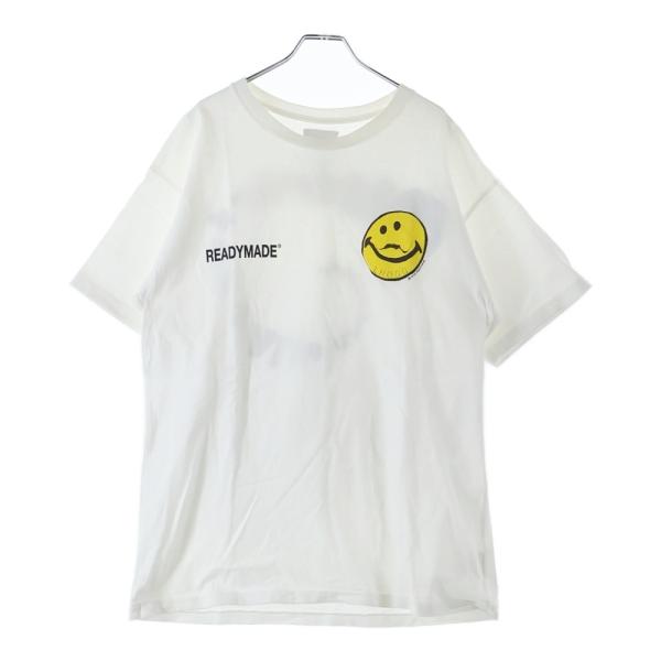 [商品番号]1725L070064[ブランド]READY MADE（レディメイド）[モデル]20SS S/S SMILE PRINT TEE スマイルグラフィック ロゴプリント クルーネック半袖Tシャツ カットソー RE-CO-WH-00-...