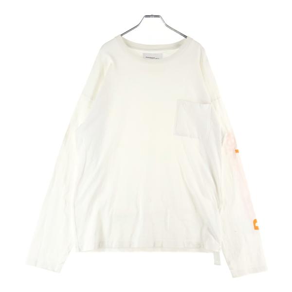 [商品番号]1726A080004[ブランド]OAMC（オーエーエムシー）[モデル]25SS ×Peacemaker L/S Pocket Tee ×ピースメーカー 袖プリント ポケット付き長袖Tシャツ カットソー ホワイト[販売店舗]南千住倉庫