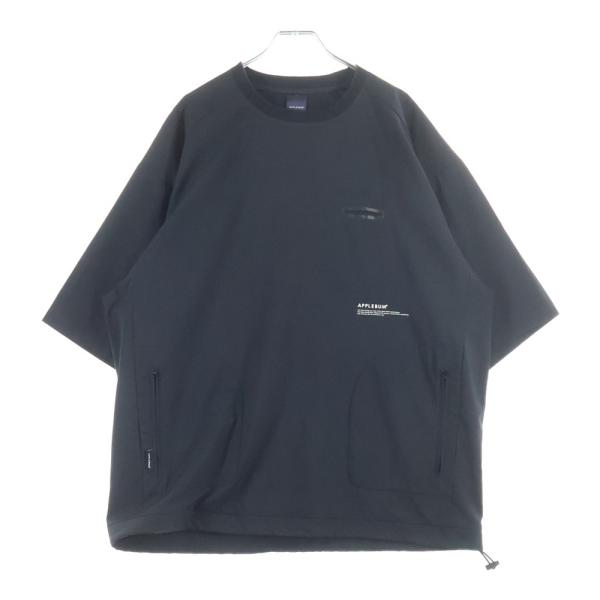 [商品番号]1726B060010[ブランド]APPLEBUM（アップルバム）[モデル]Active Pocket Tee アクティブ 胸ポケット付 クルーネック 半袖Tシャツ ブラック[販売店舗]BRING オンラインショップ