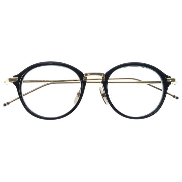 [商品番号]1726D090032[ブランド]THOM BROWNE（トムブラウン）[モデル]ラウンド メタルフレーム アイウェア メガネ ブラック/ゴールド TB-011A-49[販売店舗]BRING オンラインショップ