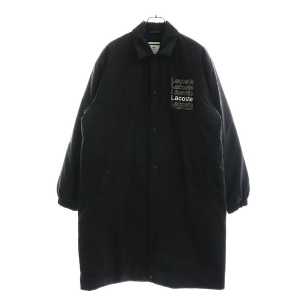[商品番号]2025J180024[ブランド]Lacoste L!VE（ラコステ ライブ）[モデル]Lettered Water-Resistant Parka レタープリント ロングコーチジャケット ナイロンジャケット ブラック BH72...