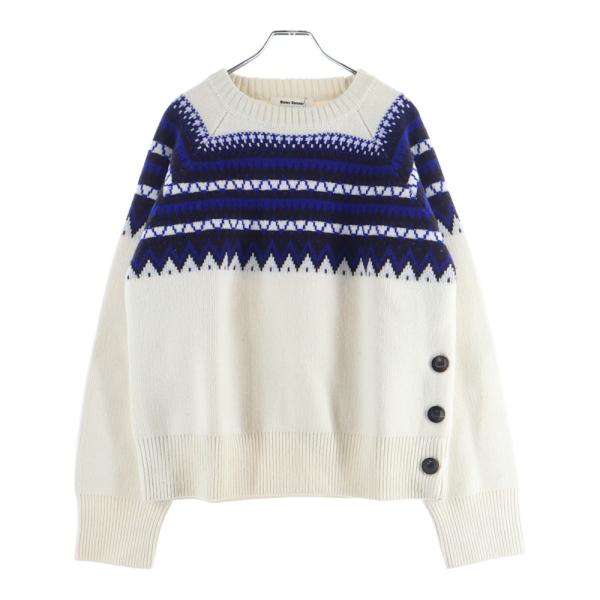 [商品番号]2025K260028[ブランド]Wales Bonner（ウェールズ ボナー）[モデル]24AW MERINO WOOL KNIT メリノウールニット ブルー/ホワイトUA24KN21-WO09-1089[販売店舗]BRING...