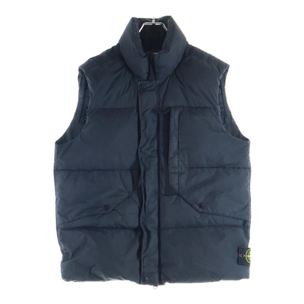 [商品番号]2026B210007[ブランド]STONE ISLAND（ストーンアイランド）[モデル]23AW ガーメント ダイド クリンクル レップス リサイクルド ナイロン ダウン ベスト ブラック 7915G0423[販売店舗]BRI...