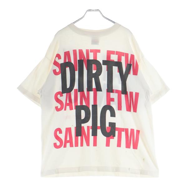 [商品番号]2026B230031[ブランド]SAINT MICHAEL（セントマイケル）[モデル]25SS DIRTY PIG SS TEE グラフィック半袖Tシャツ カットソー ホワイト SM-HR8-0000-021[販売店舗]BRI...