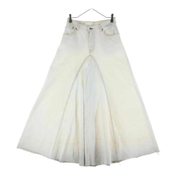 [商品番号]2026D200010[ブランド]MM6 Maison Margiela（エムエムシックスメゾンマルジェラ）[モデル]17SS WIDE DENIM ワイドレッグ ブリーチデニムパンツ S52LA0045 ホワイト[販売店舗]B...