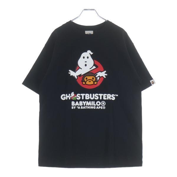 [商品番号]2026E050006[ブランド]A BATHING APE（アベイシングエイプ）[モデル]×GHOST BUSTERS ゴーストバスターズ ベイビーマイロ フロントプリントクルーネック半袖カットソーTシャツ ブラック[販売店舗...