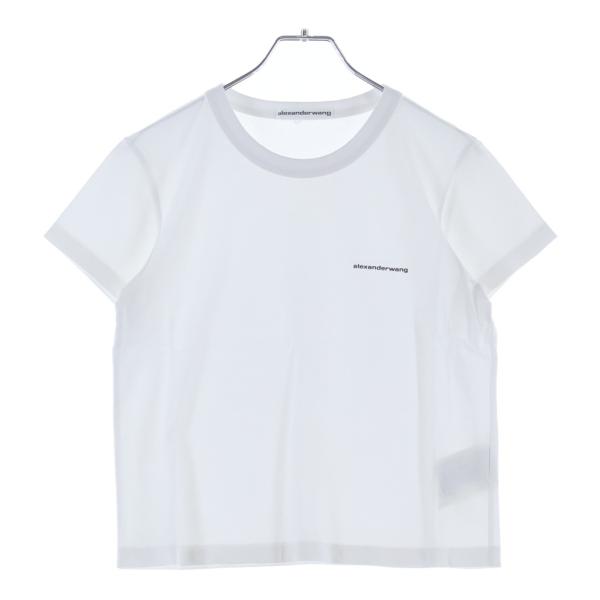 [商品番号]2026E150008[ブランド]ALEXANDER WANG（アレキサンダーワン）[モデル]フロントロゴ クルーネックTシャツ カットソー ホワイト 1CC2221634[販売店舗]BRING オンラインショップ