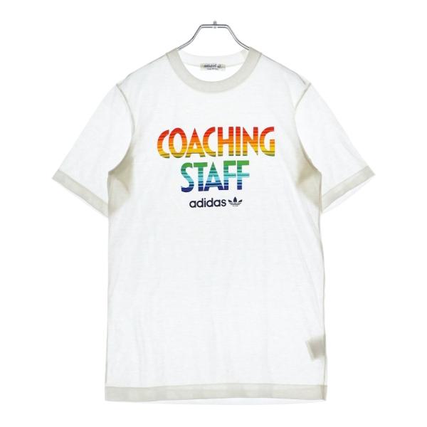 [商品番号]2125F120003[ブランド]adidas（アディダス）[モデル]vintage COACHING STAFF Print Tee フロントプリント クルーネック半袖Tシャツカットソー ホワイト ADS-73[販売店舗]BR...