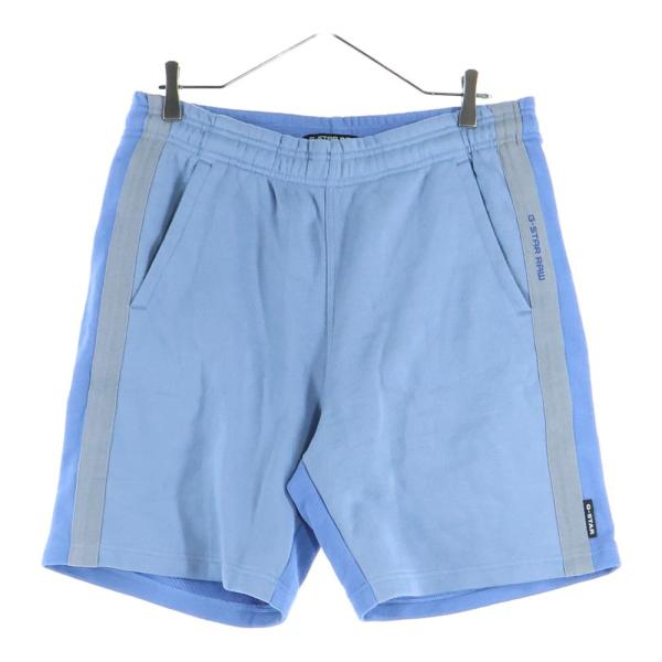 [商品番号]2125I240008[ブランド]G-STAR RAW（ジースターロウ）[モデル]TAPE COLOR BLOCK SWEAT SHORTS テープデザインスウェットトレーナーショートパンツ ブルー D22782-C988-D8...
