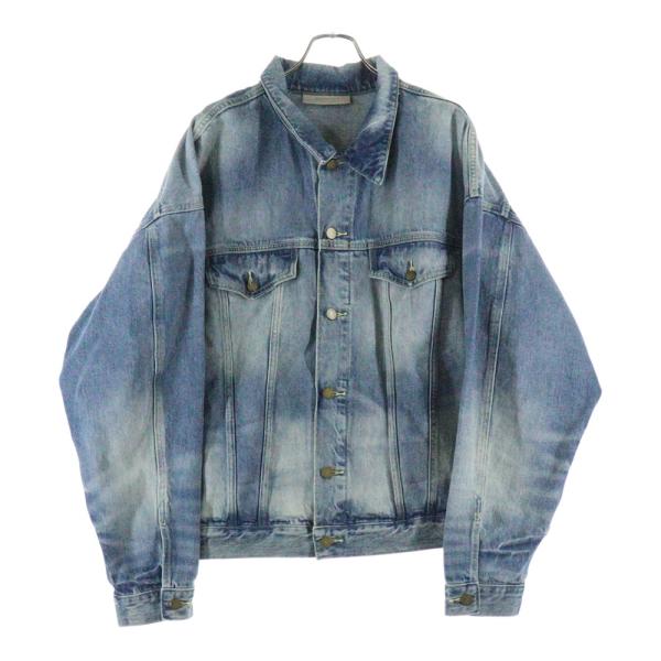 [商品番号]2125J030074[ブランド]ESSENTIALS FEAR OF GOD（エッセンシャル フィアオブゴッド）[モデル]ラバーロゴパッチ デニムジャケット インディゴ[販売店舗]BRING京都河原町店