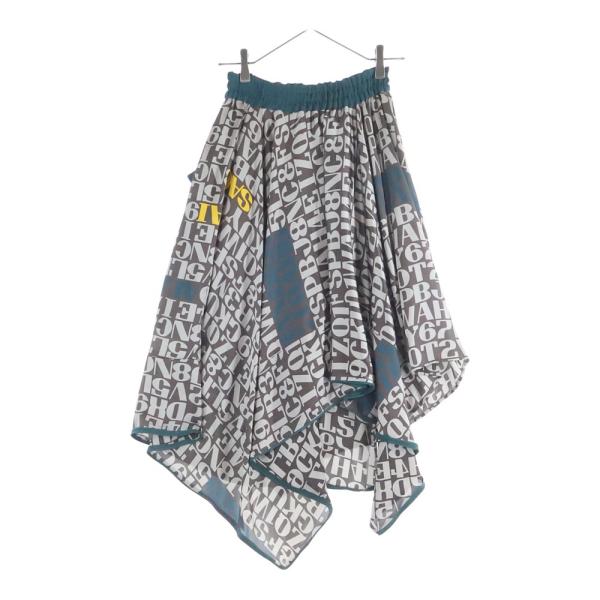 [商品番号]2126A110030[ブランド]Sacai（サカイ）[モデル]20AW ×Alexander Girard アレキサンダー ジラード 英字総柄 プリント ロングスカート ブラウン レディース 20-05295[販売店舗]BRI...