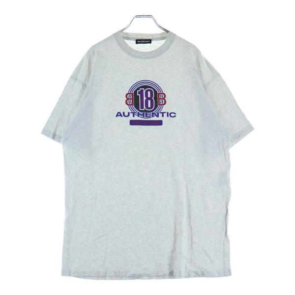 [商品番号]2126B200051[ブランド]BALENCIAGA（バレンシアガ）[モデル]18AW BBロゴ クルーネック 半袖Tシャツ カットソー グレー 512071 TBV01[販売店舗]BRING オンラインショップ