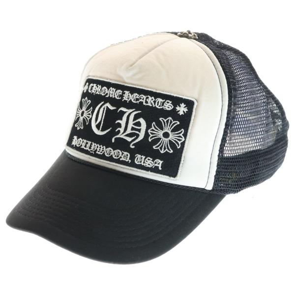 [商品番号]2126B230001[ブランド]CHROME HEARTS（クロムハーツ）[モデル]OLD HOLLYWOOD CH TRUCKER CAP オールド ハリウッド CH トラッカーメッシュキャップ 帽子 ブラック/ホワイト[販...
