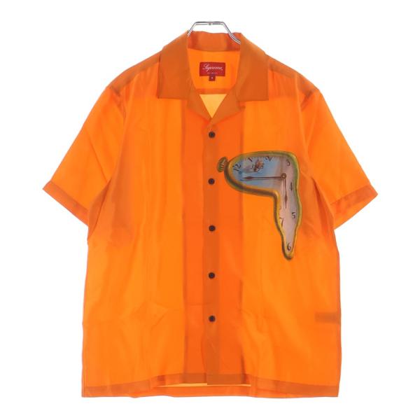[商品番号]2126D200032[ブランド]SUPREME（シュプリーム）[モデル]19SS The Persistence of Memory Shirt フロントプリント シルク半袖シャツ オレンジ[販売店舗]BRING京都河原町店