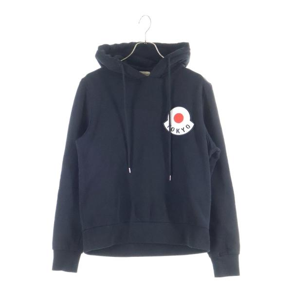 [商品番号]2225L080002[ブランド]MONCLER（モンクレール）[モデル]19AW HOUSE OF GENIUS TOKYO ハウスオブジーニアス 東京 ラバーワッペンロゴ プルオーバースウェットパーカー フーディー ブラック...